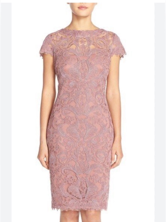 Tadashi Shoji | Dresses | Tadashi Shoji Illusion Yoke Lace Maeve Sheath ...